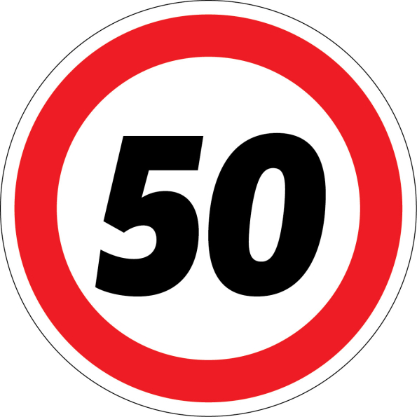 Prometni znak 50 – Blek Shop